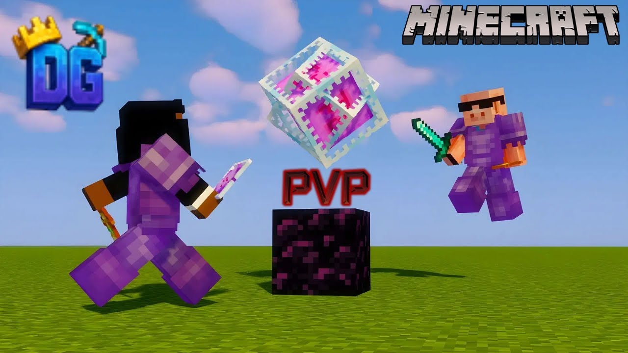Minecraft PVP with my friend DG Network - YouTube