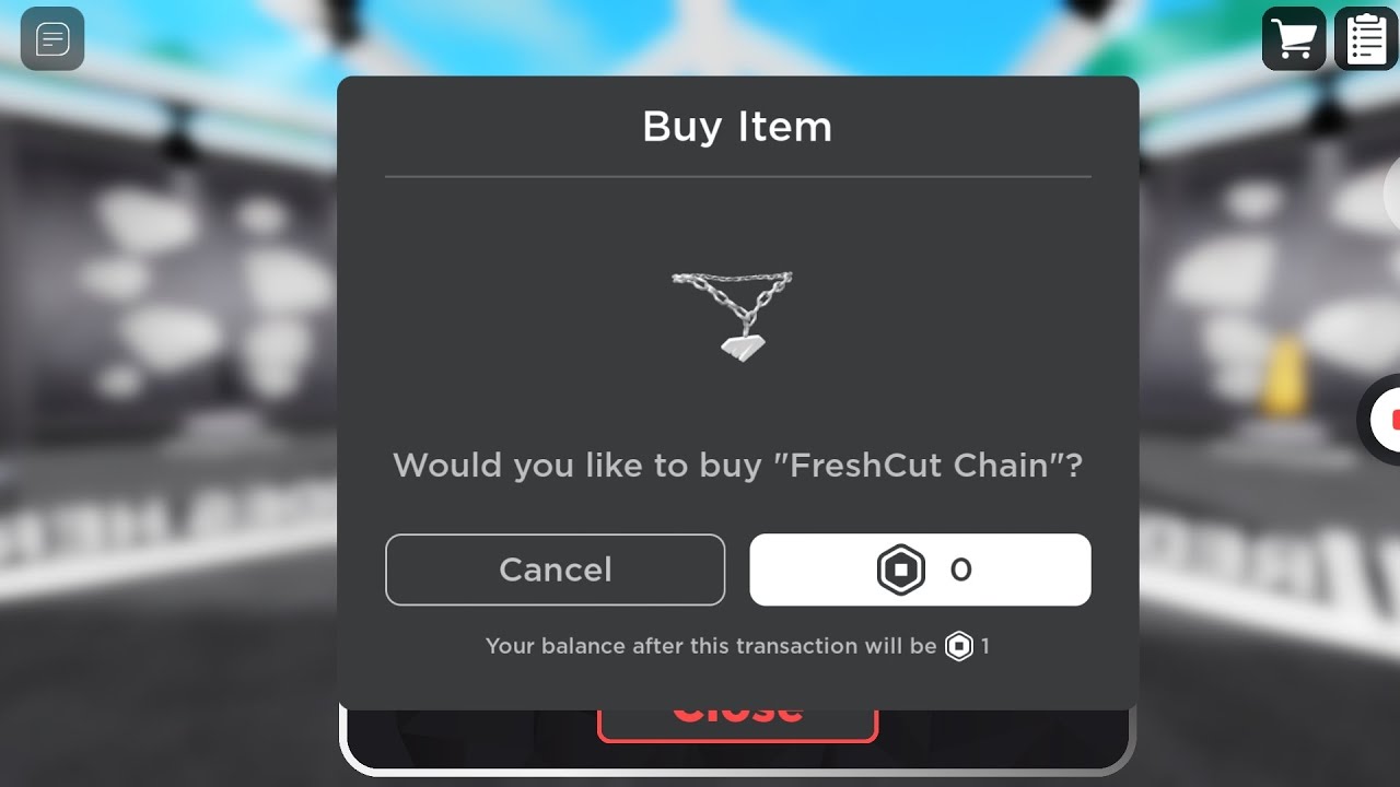 Gg Got The FreshCut Chain! Roblox Free Ugc Limited Item! - YouTube
