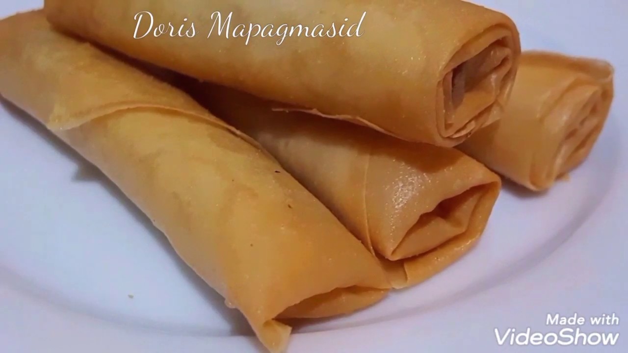 LUMPIANG SAGING | (TURON) | BANANA ROLLS | TURRÓN DE BANANA | FILIPINO ...
