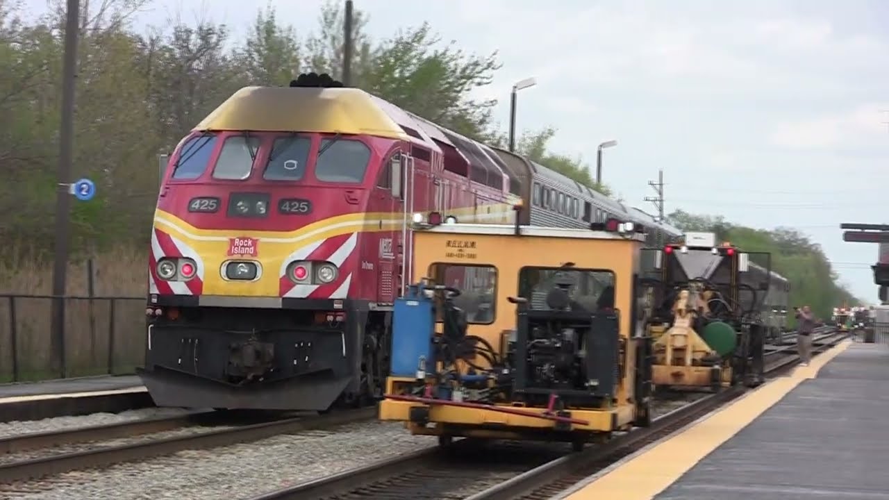 MOW action at Oak Forest ft. Metra 425 | RRailfanning Episode 59 - YouTube