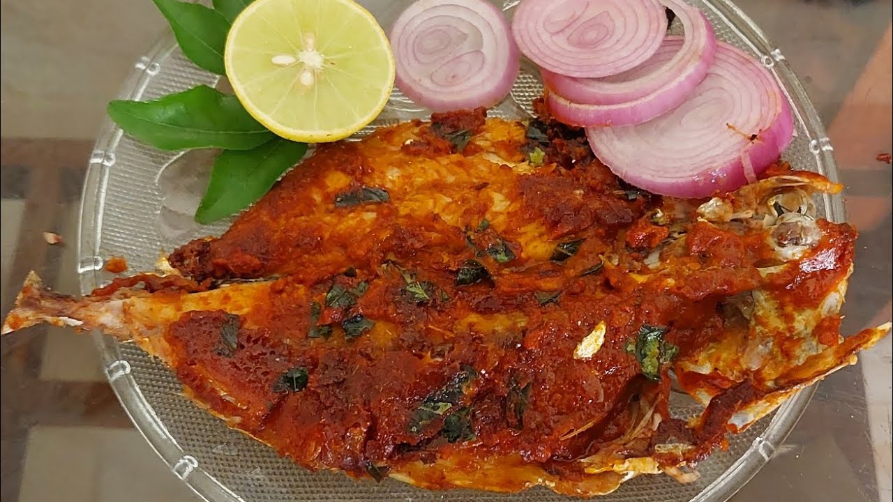 Bangude (bangda) fish cutting and open fry receipe #fishfry #fish # ...