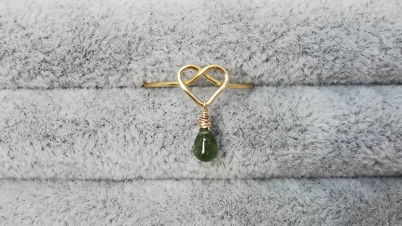 Heart Ring / Wire Wrapped Ring Tutorial / DIY Jewelry / DIY Accessories ...