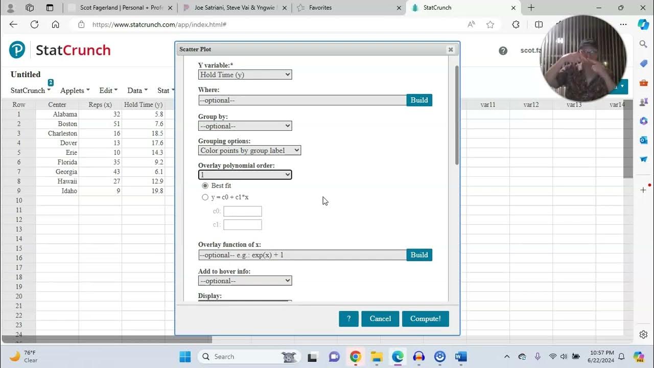 Section 10-2: Regression - YouTube