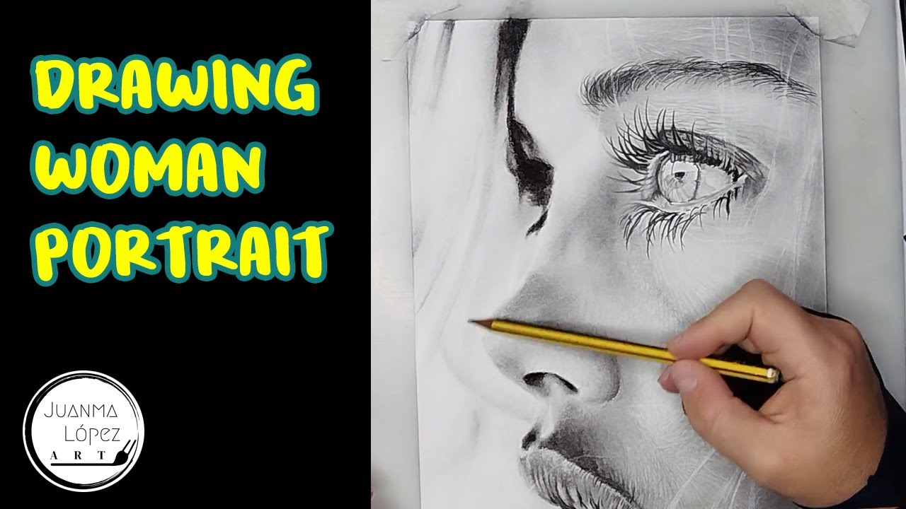 DIBUJANDO RETRATO DE MUJER / DRAWING WOMAN PORTRAIT - YouTube