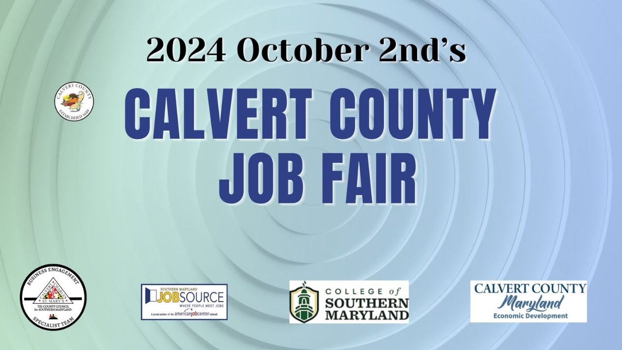 October 2nd's CALVERT COUNTY JOB FAIR - YouTube