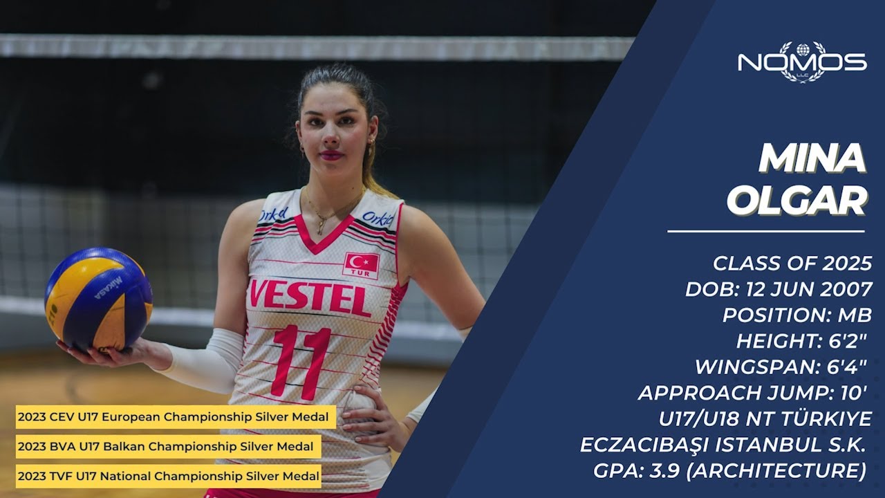 Mina Olgar - 2025 MB 6'2" (6'4" WS ; 10' SR) - YouTube