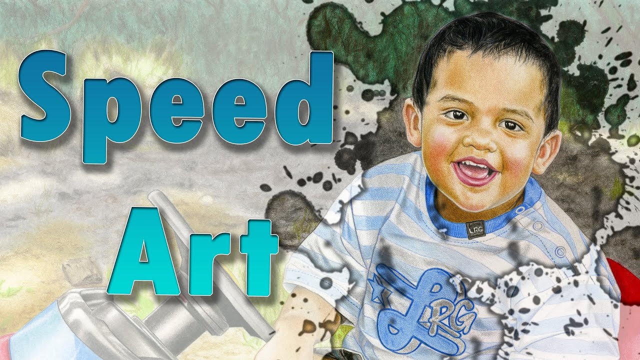 Child in the park Speed Art - YouTube