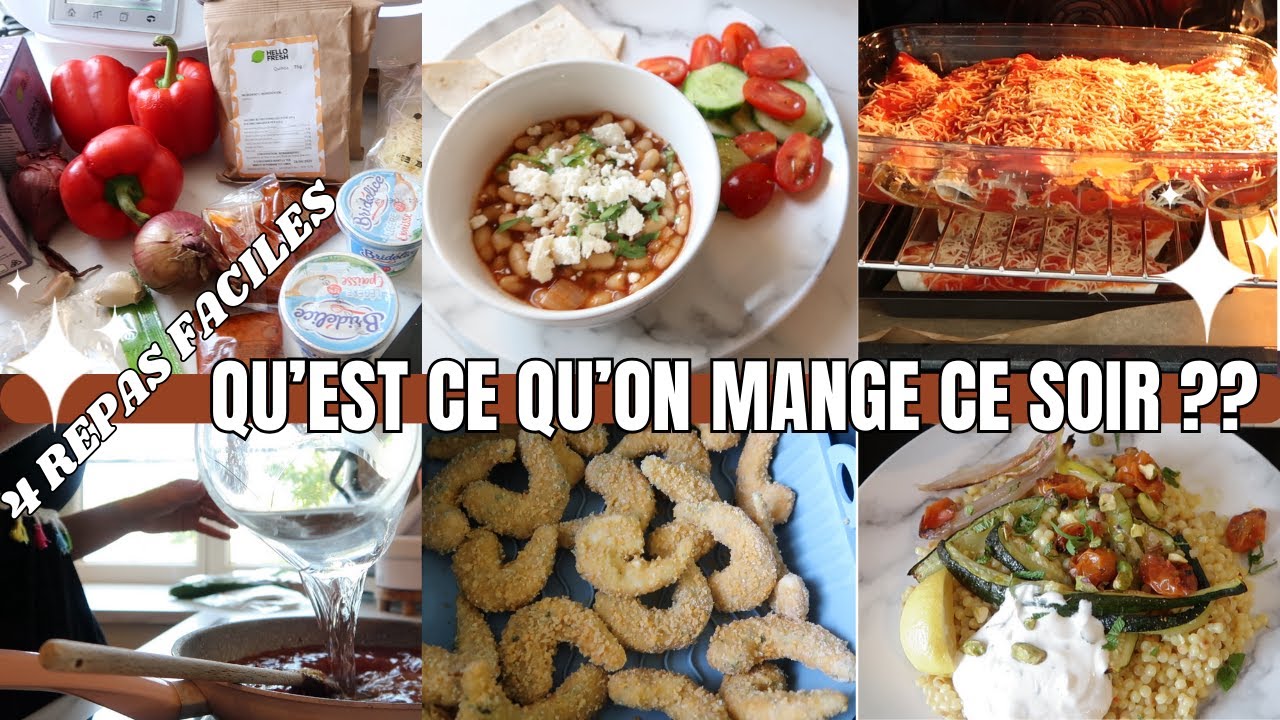 EN CUISINE AVEC MOI/ 4 RECETTES SAINES ET DELICIEURSES/4 IDÉES REPAS ...