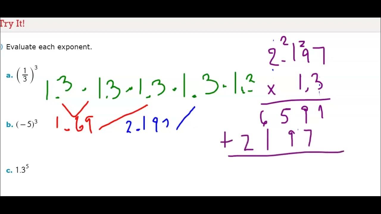 3-1 Understand, Represent, and Evaluate Exponents - YouTube