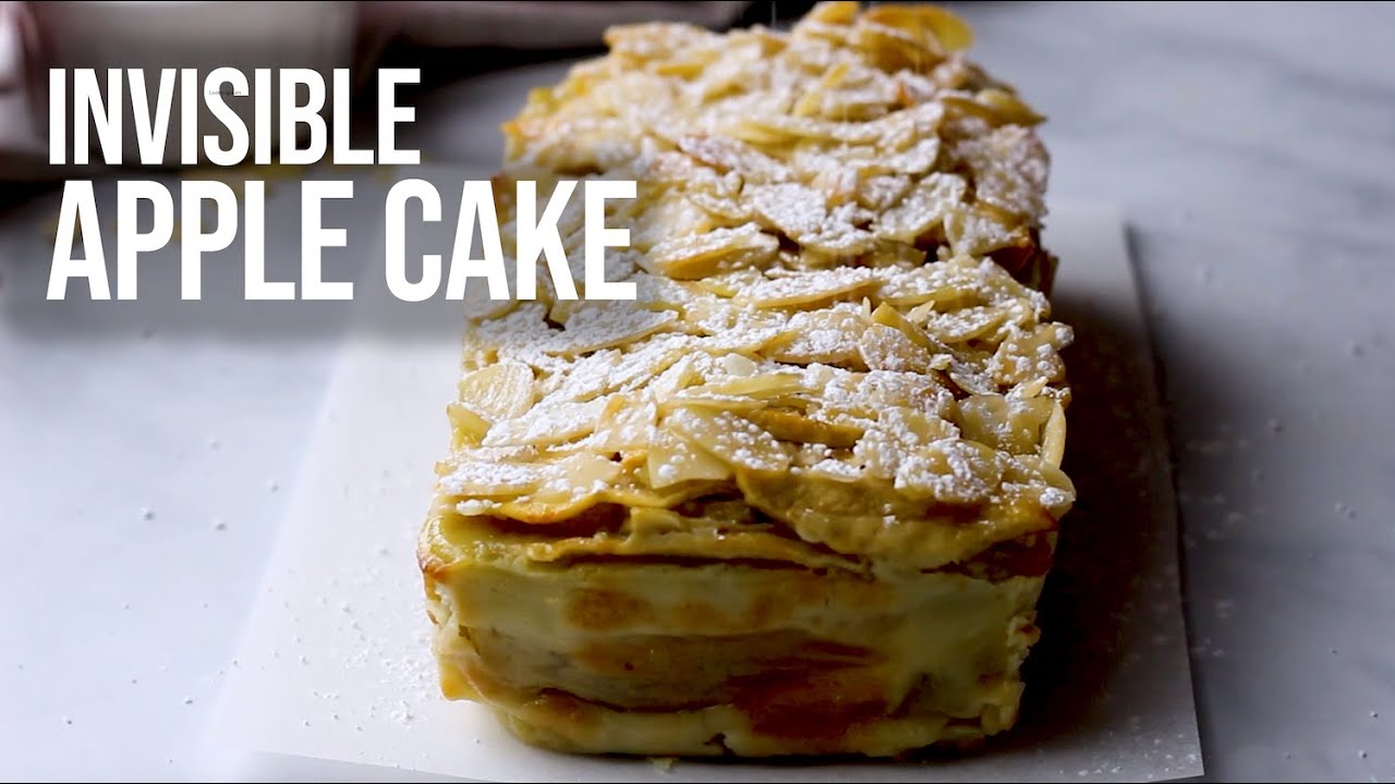 Invisible Apple Cake - YouTube