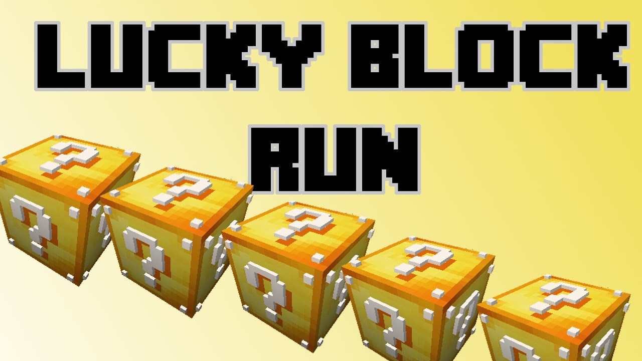 MINECRAFT LUCKY BLOCK RUN - YouTube