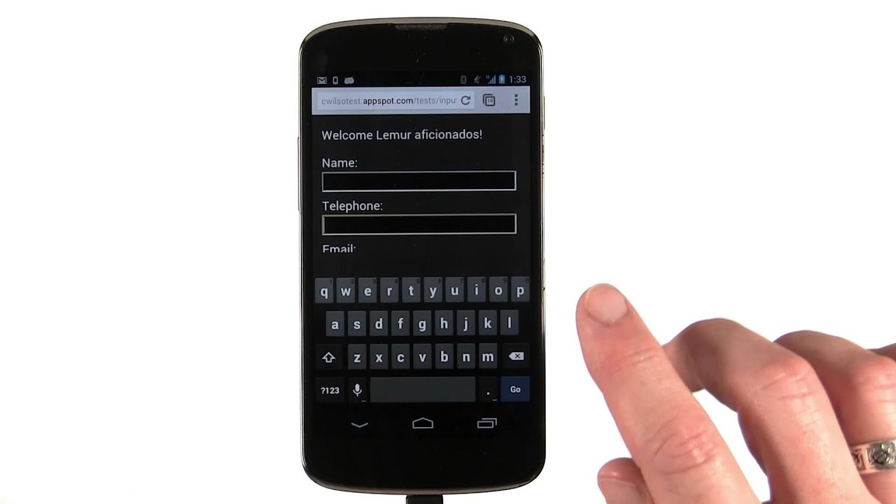 Input keyboards - Mobile Web Development - YouTube