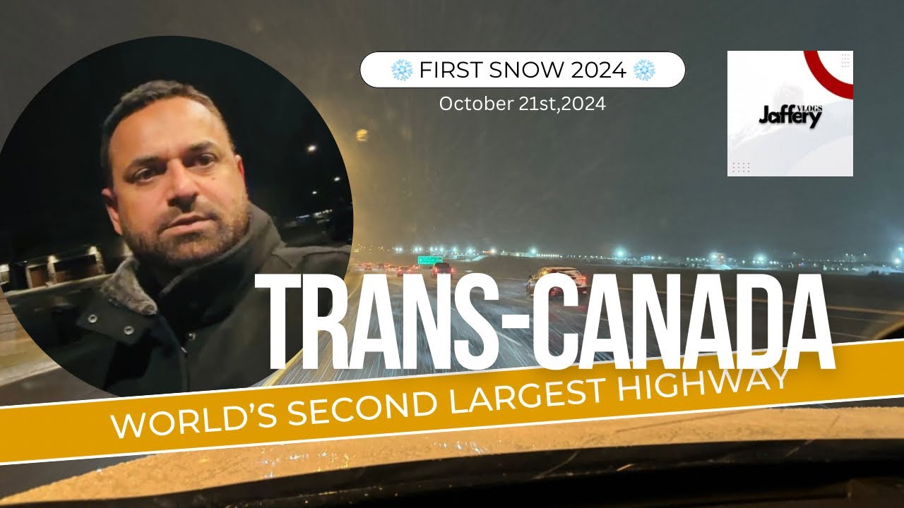 First Snow in Calgary | Scenic Drive from Strathmore to Chestermere on ...