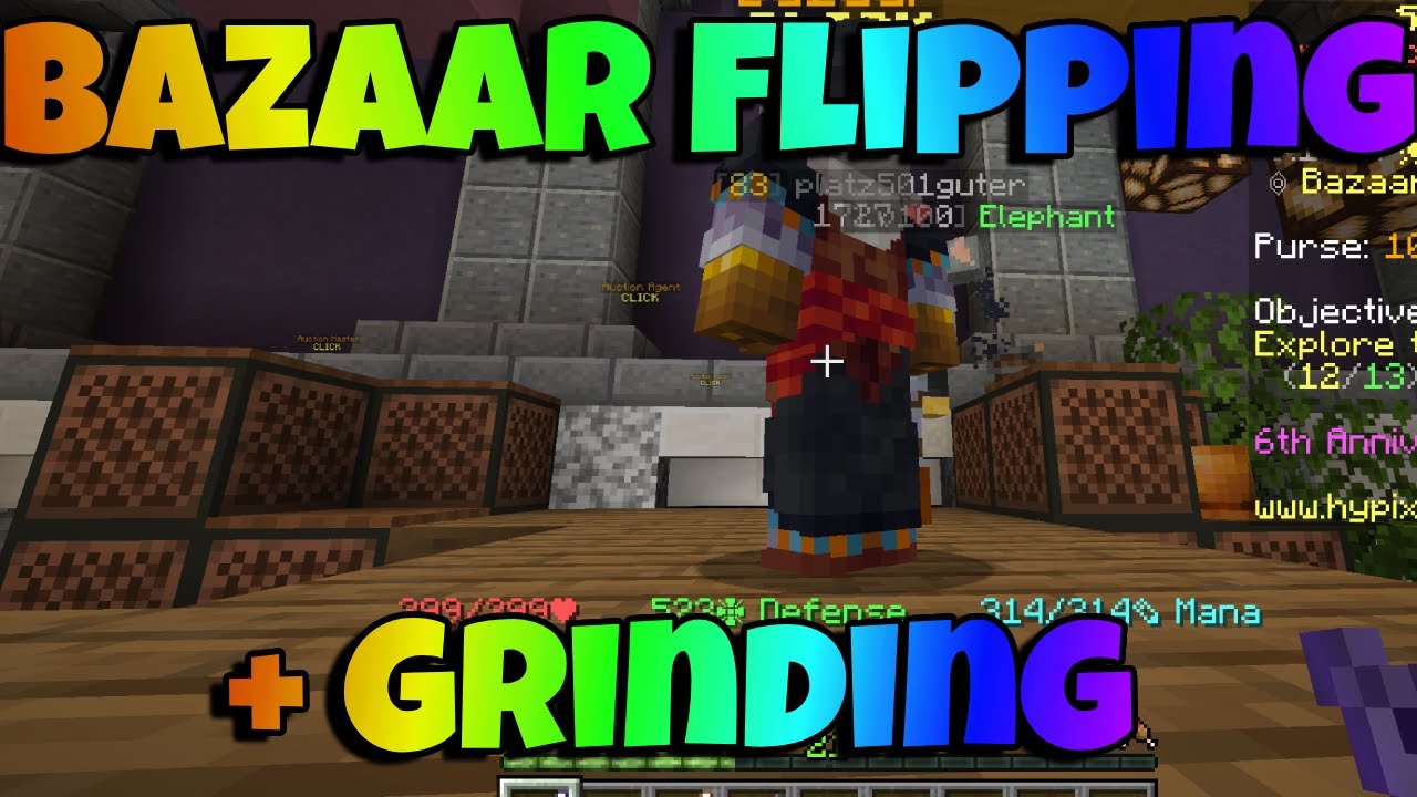 Skyblock Bazaar Flipping + Grinding - YouTube
