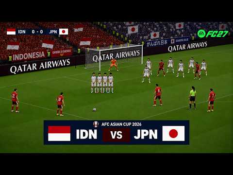 19 Sep, 2026 | Indonesia vs Japan | AFC ASIAN CUP 2026 | FC 27 Gameplay 4K 60fps