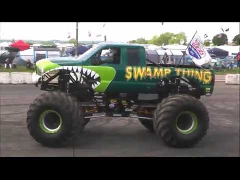 Santa Pod - The Main Event - PODZILLA Breaks Wheel + SWAMP THING ...