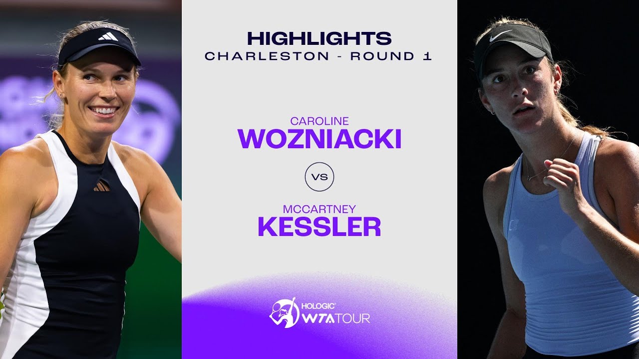 Caroline Wozniacki vs. McCartney Kessler | 2024 Charleston Round 1 ...