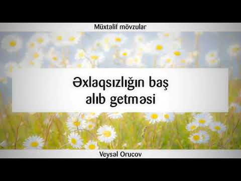 Əxlaqsızlığın Baş Alıb Getməsi!