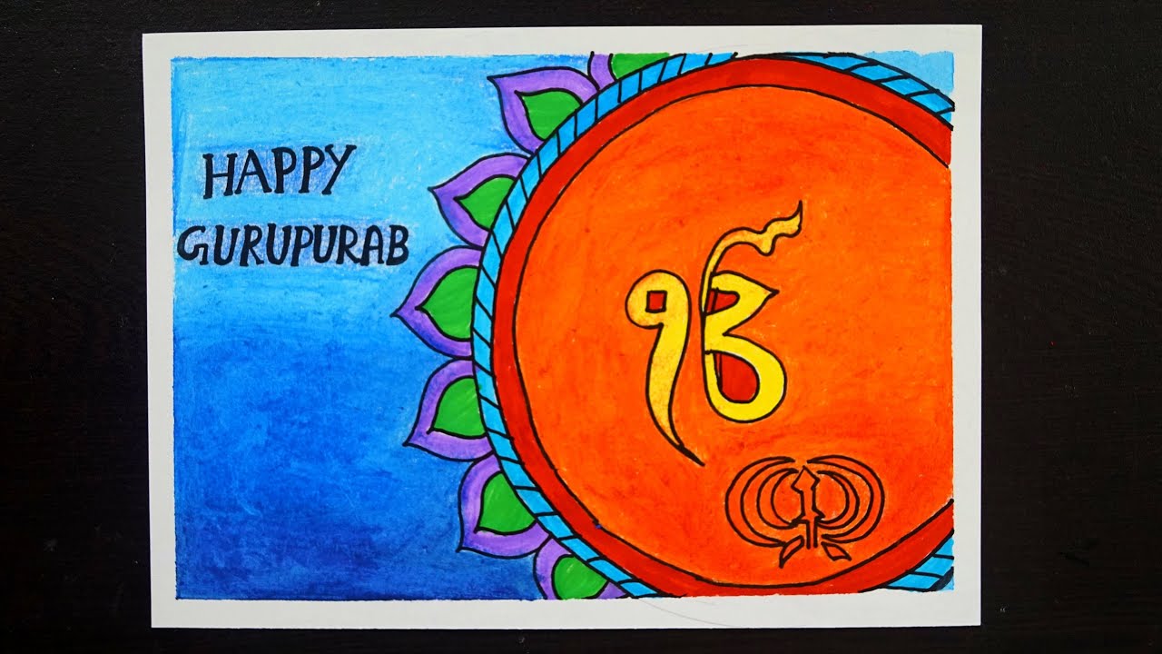 Happy Gurupurab Drawing || How To Draw Gurupurab Drawing || Easy ...