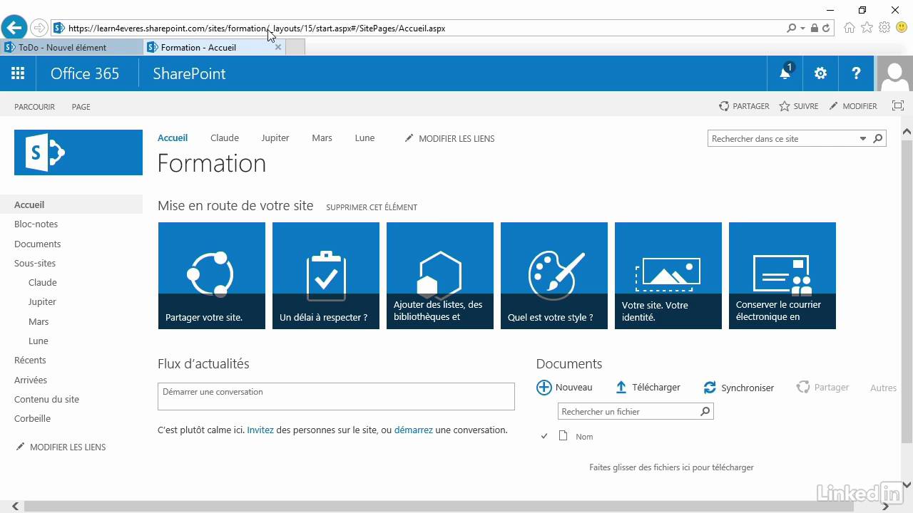 Tutoriel Sharepoint Online : Créer une liste de liens promus ...
