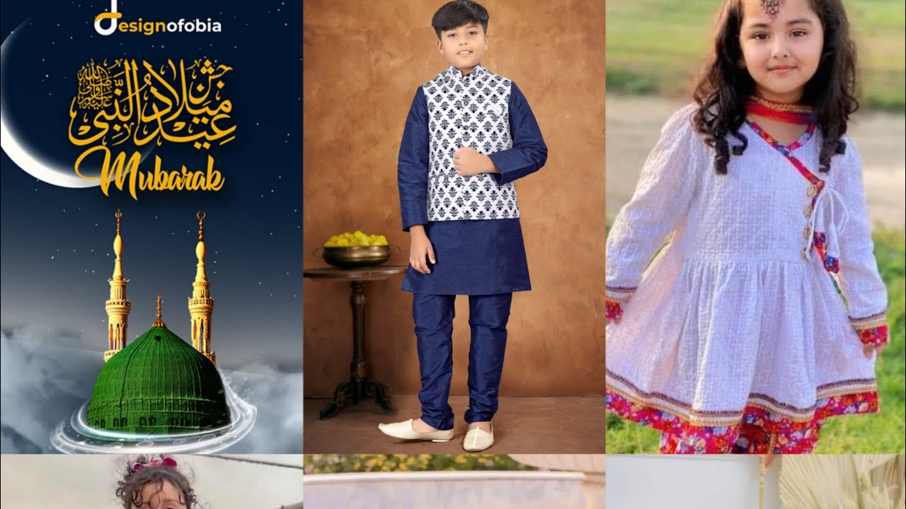 12 rabi ul awal dress for girls/boys||eid milad un nabi dress designing ...
