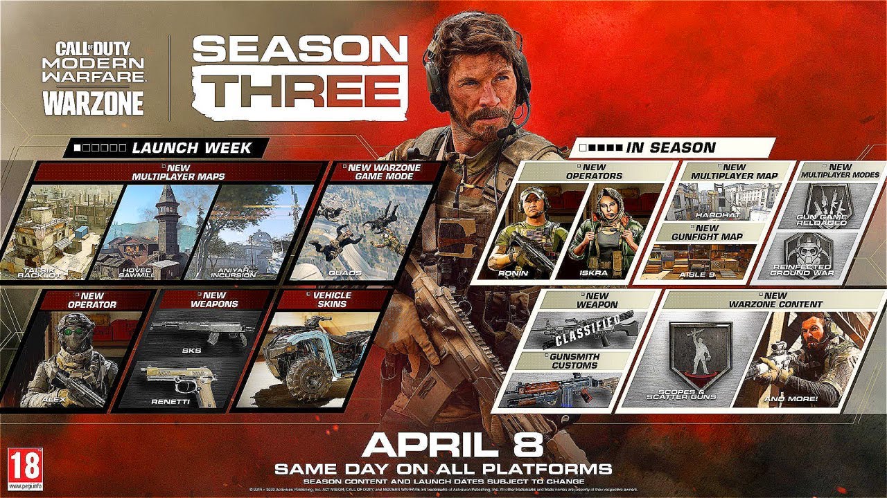 Official SEASON 3 GAMEPLAY TRAILER - NEW MAPS & Warzone Update (Modern ...