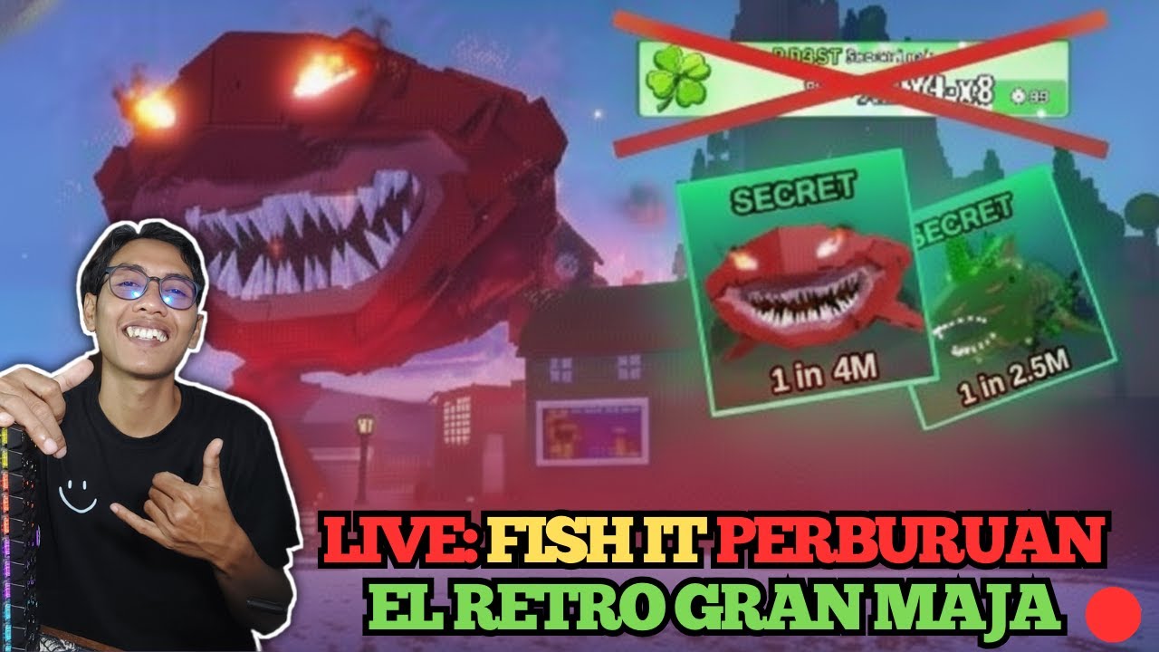 LIVE: FISH IT BOOST SERVER LUCK X8 LAGI!!! - YouTube