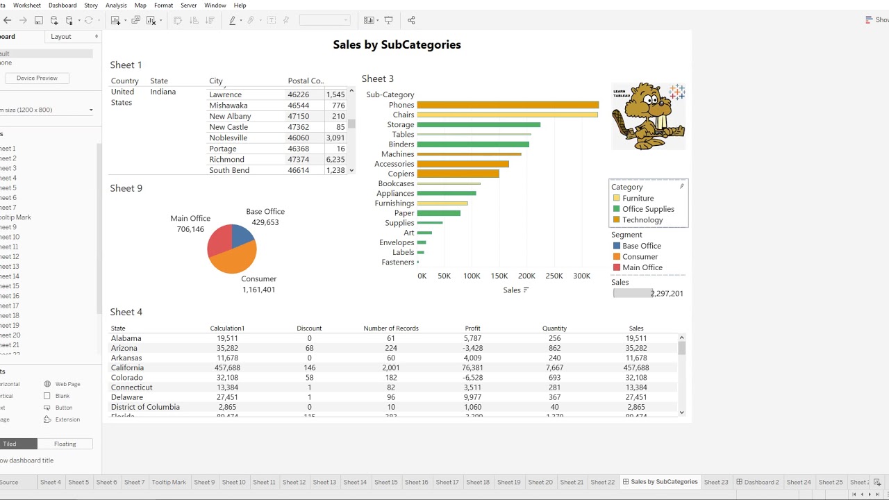 How to Clean up your Tableau Dashboard Live Demonstration - YouTube