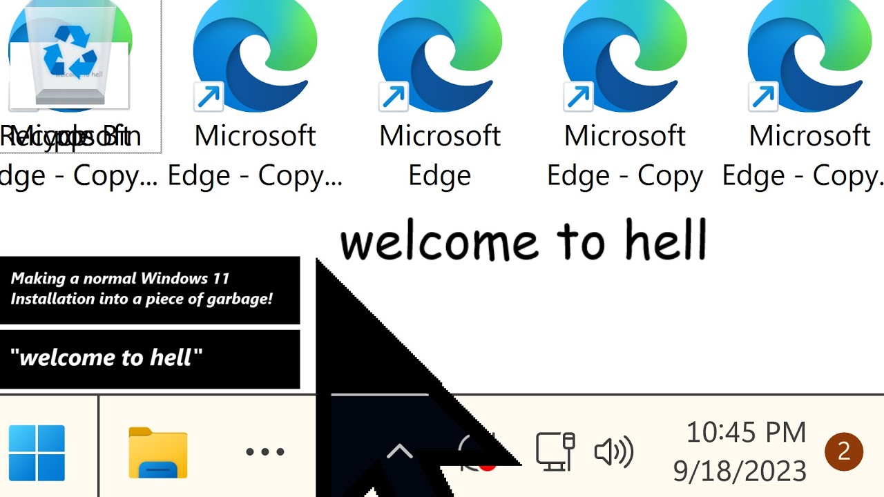 Making a normal Windows 11 Installation into a piece of garbage! - YouTube