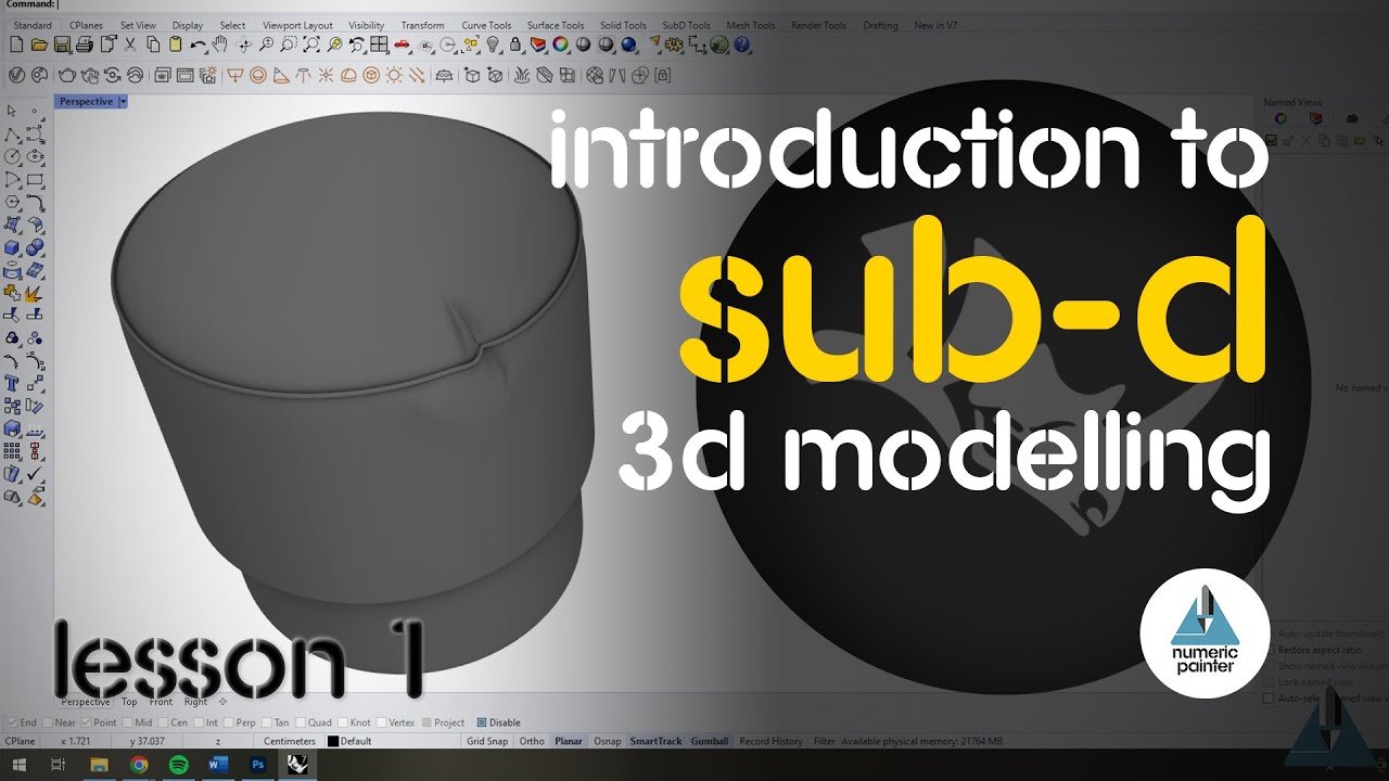 Commands Overview and Adding SubD Toolbar to Interface - Introduction ...