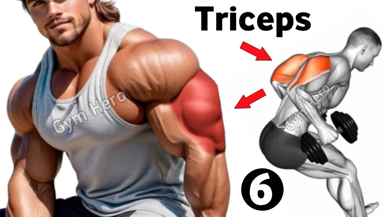 6 Huge Triceps Exercises At Gym - YouTube
