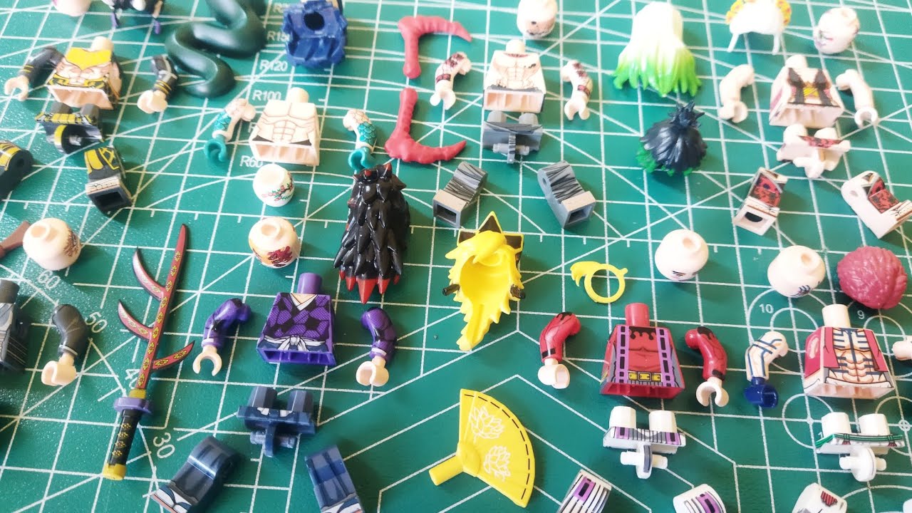 LEGO upper moon demon slayer minifigure | daki, gyutaro, gyokko ...