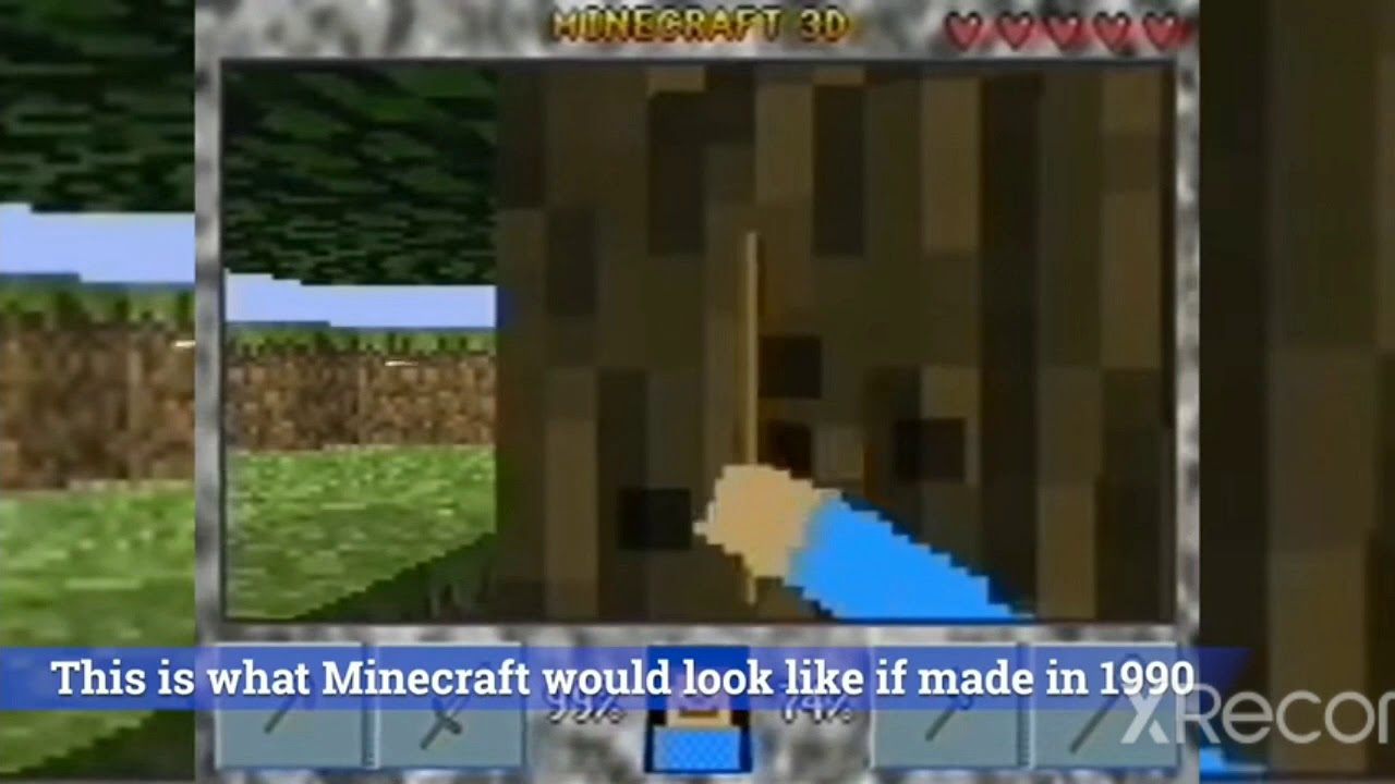 Minecraft 1990 - YouTube