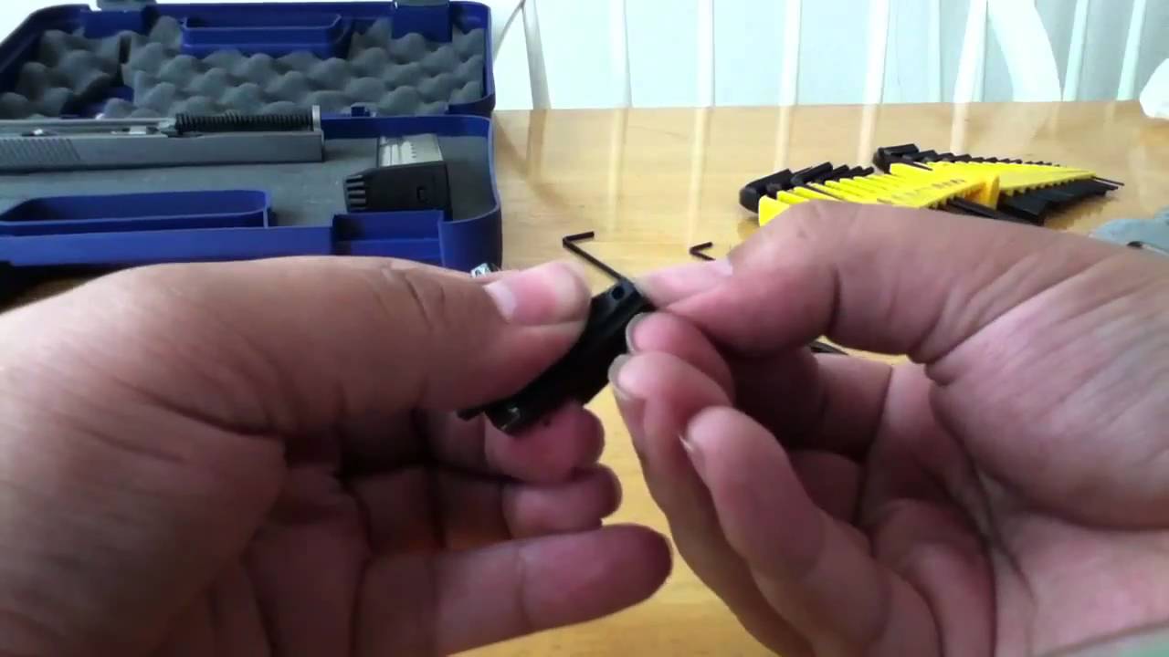 S&W Sigma 9mm trigger mod - YouTube