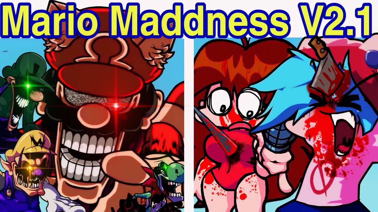 Friday Night Funkin’ Mario Maddness V2.1 | Endgame AllStars Noimix (FNF ...