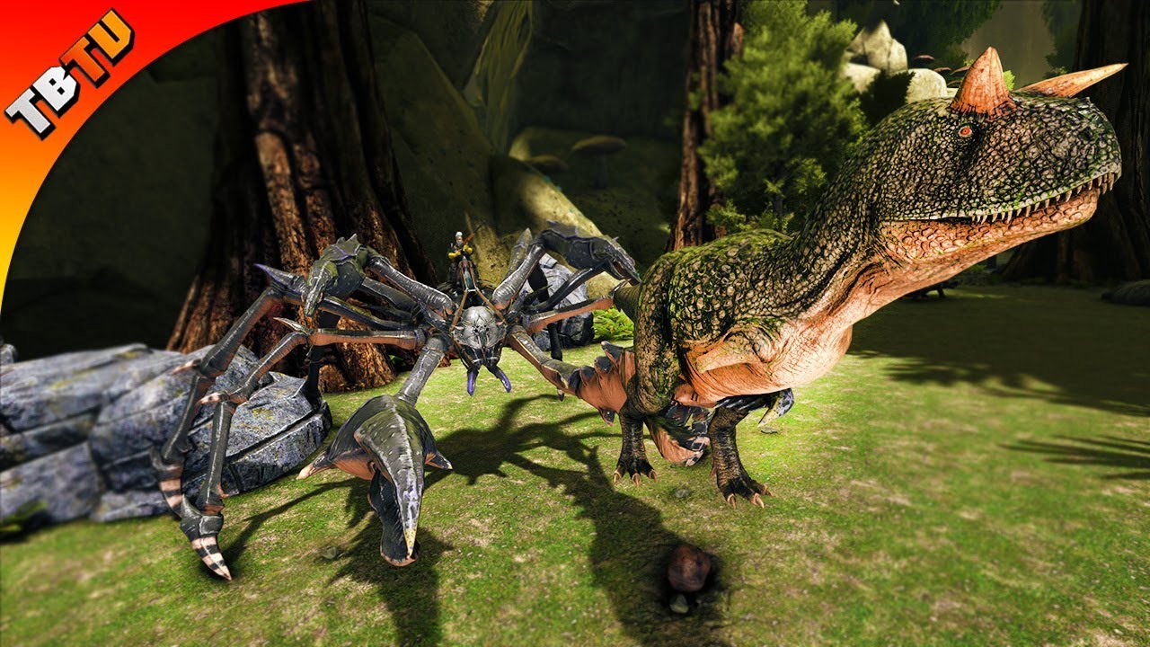 ABERRANT CARNOTAURUS TAMING AND ZOO ENCLOSURE! Ark Aberration Gameplay ...