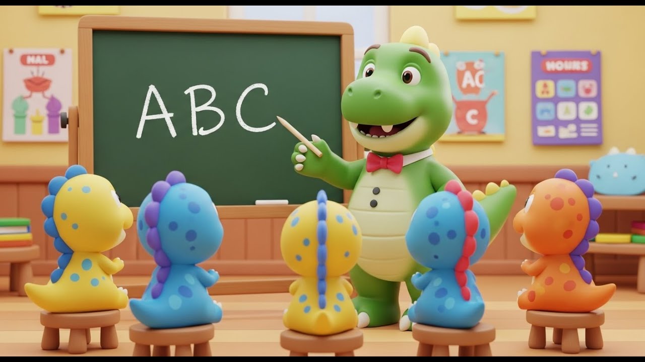 ABC Dinosaur Song | Learn the Alphabet with Dinosaurs | Kids Songs ...