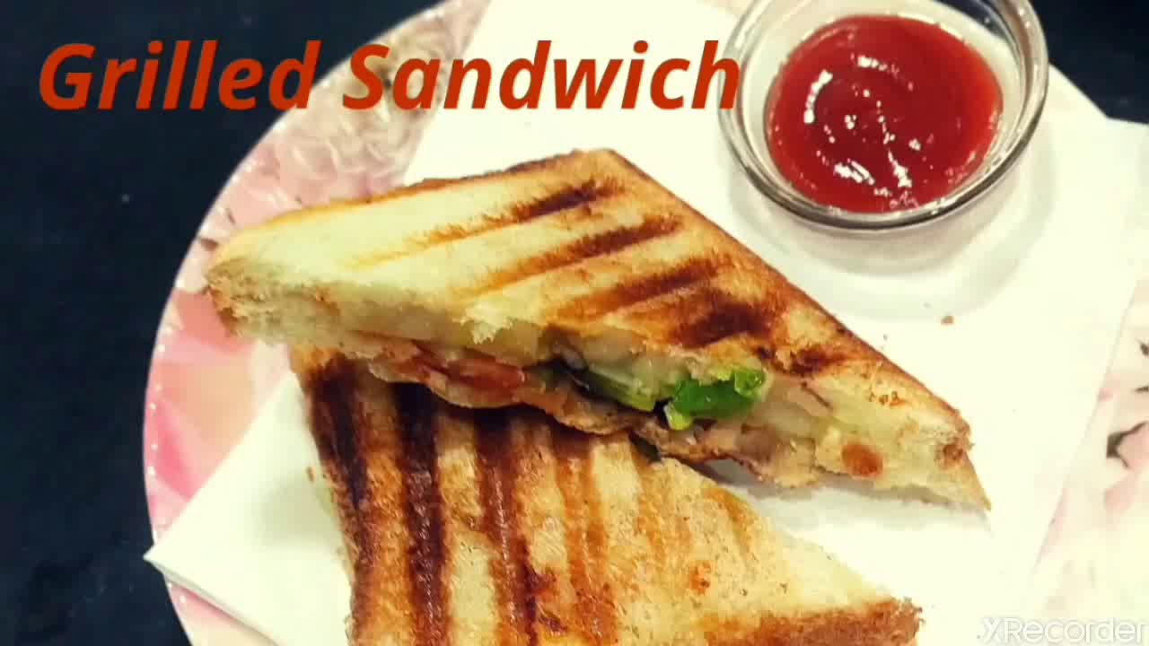 Grilled Sandwich || Homemade Grilled Sandwich || Without cheese ...