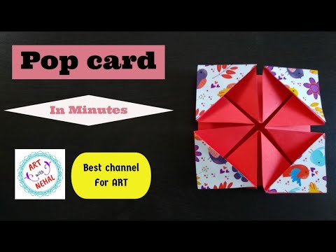 Pop Card | Pop card ideas | Art with Nehal | Crafting | Creative Paper ...
