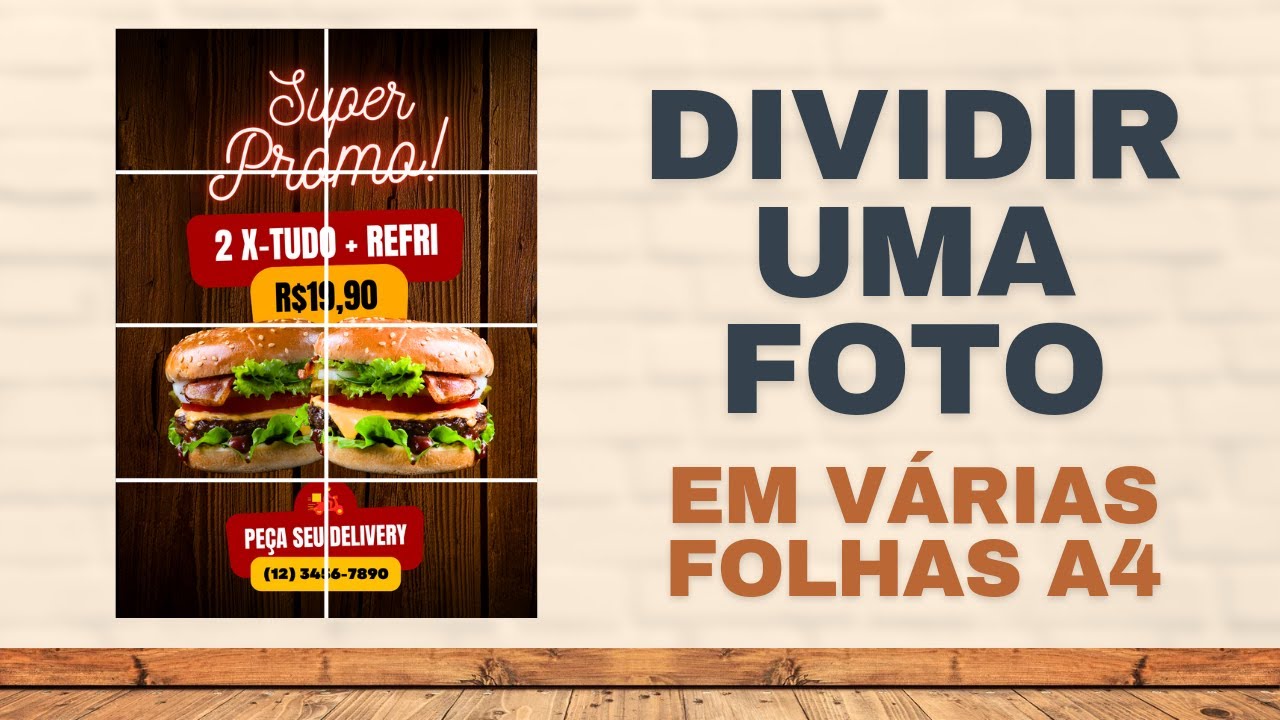 Dividir Imagem Em 4 Folhas A4 - RETOEDU
