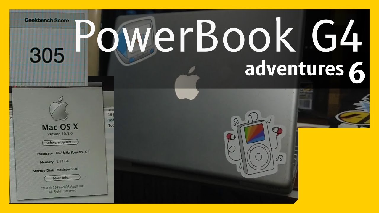 I bought a 12 inch PowerBook and then I upgraded the RAM and storage ...