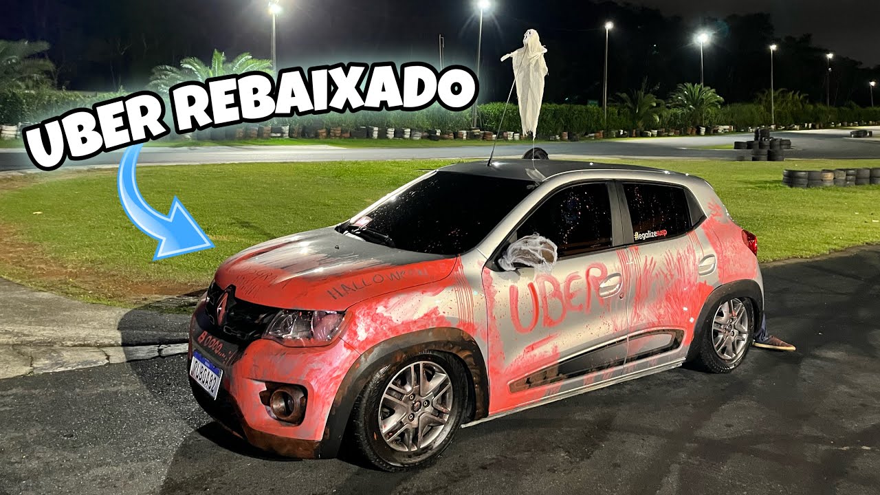 KWID REBAIXADO COM SUSPENSÃO A AR E TRABALHA DE UBER 😱 - YouTube
