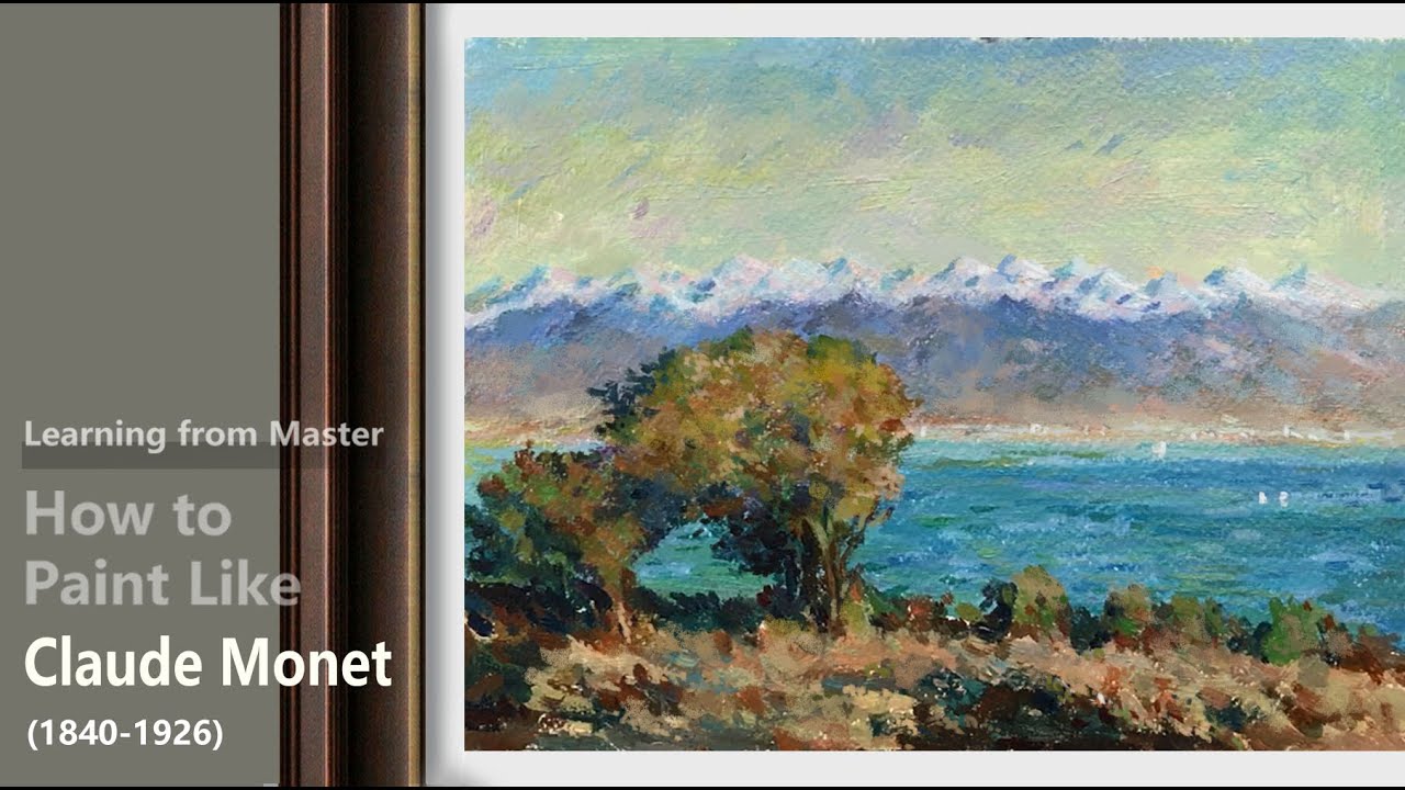 Easy Monet Painting for Beginners | Acrylic Painting | Impressionist ...