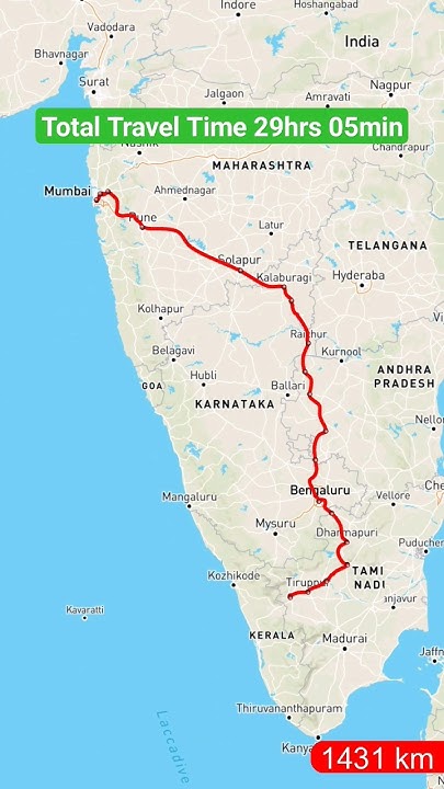 Coimbatore To Mumbai LTT - Train Route Map I Train no: 11014 - Daily Express #shorts #shortsfeed ...