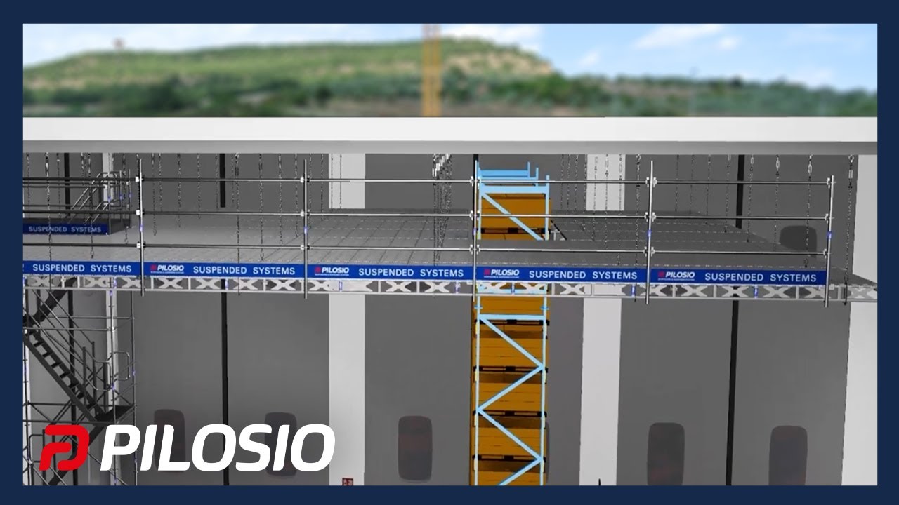 Sistema FLYDECK Pilosio: allestimento per interventi su un solaio - YouTube