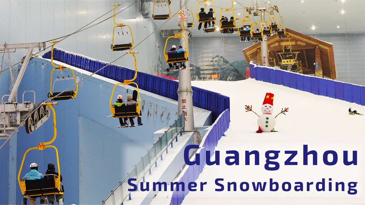 Summer Snowboarding in Guangzhou, China - YouTube