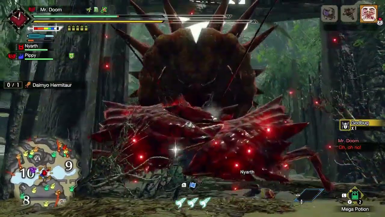 [MH Rise] Mine now (Daimyo Hermitaur Pin attack) - YouTube