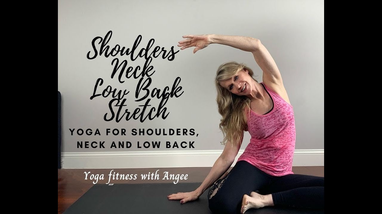 Yoga for shoulders, neck and low back | Tech Neck Relief - YouTube