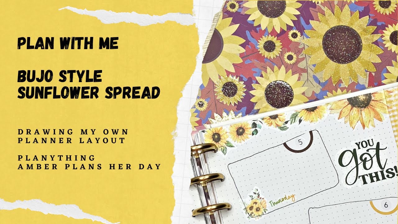 PLAN WITH ME | Taking you through my Bujo style layout process ...