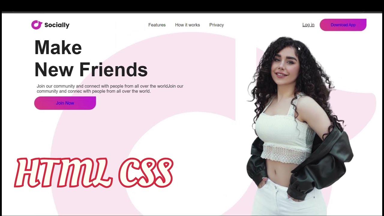 How To Make Animated Website Design Using HTML And CSS Step By Step - YouTube